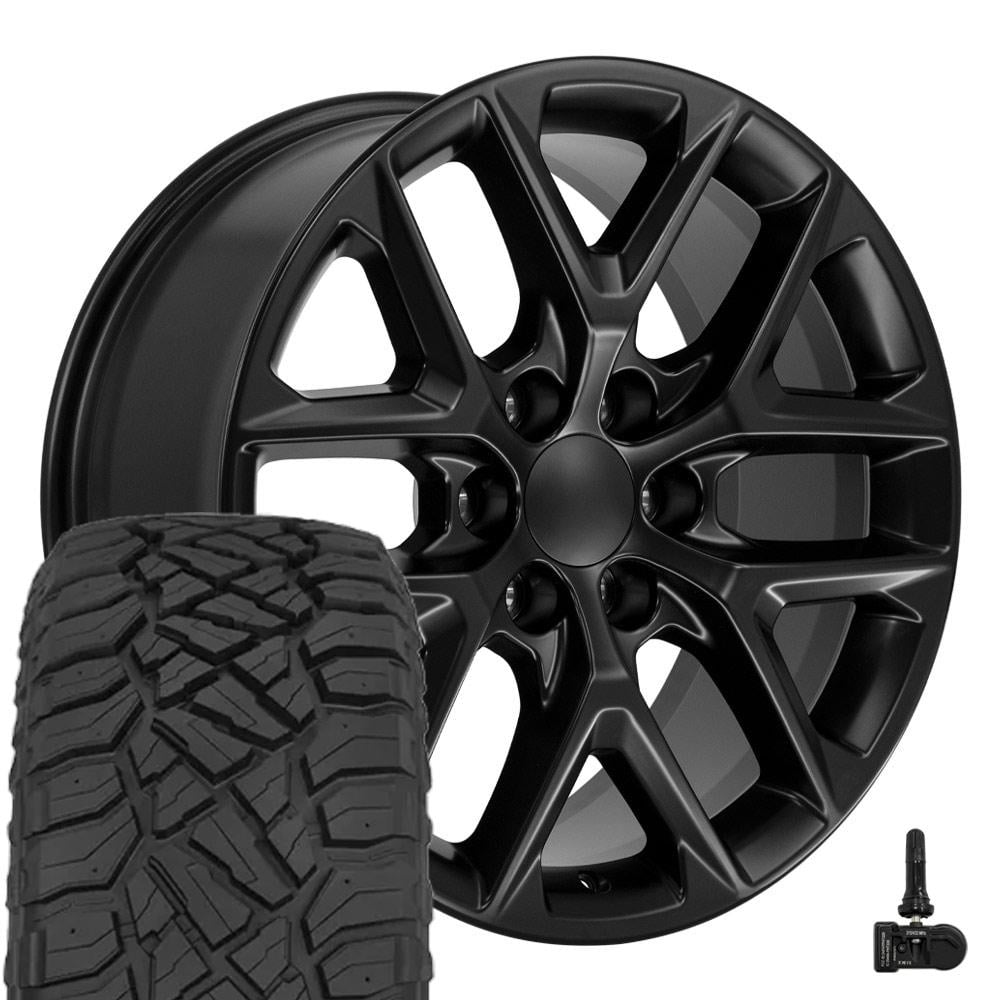 OE Wheels CV62 20 Inch Rims and Tires Fit Silverado 1500 Style 6x139.7 ...