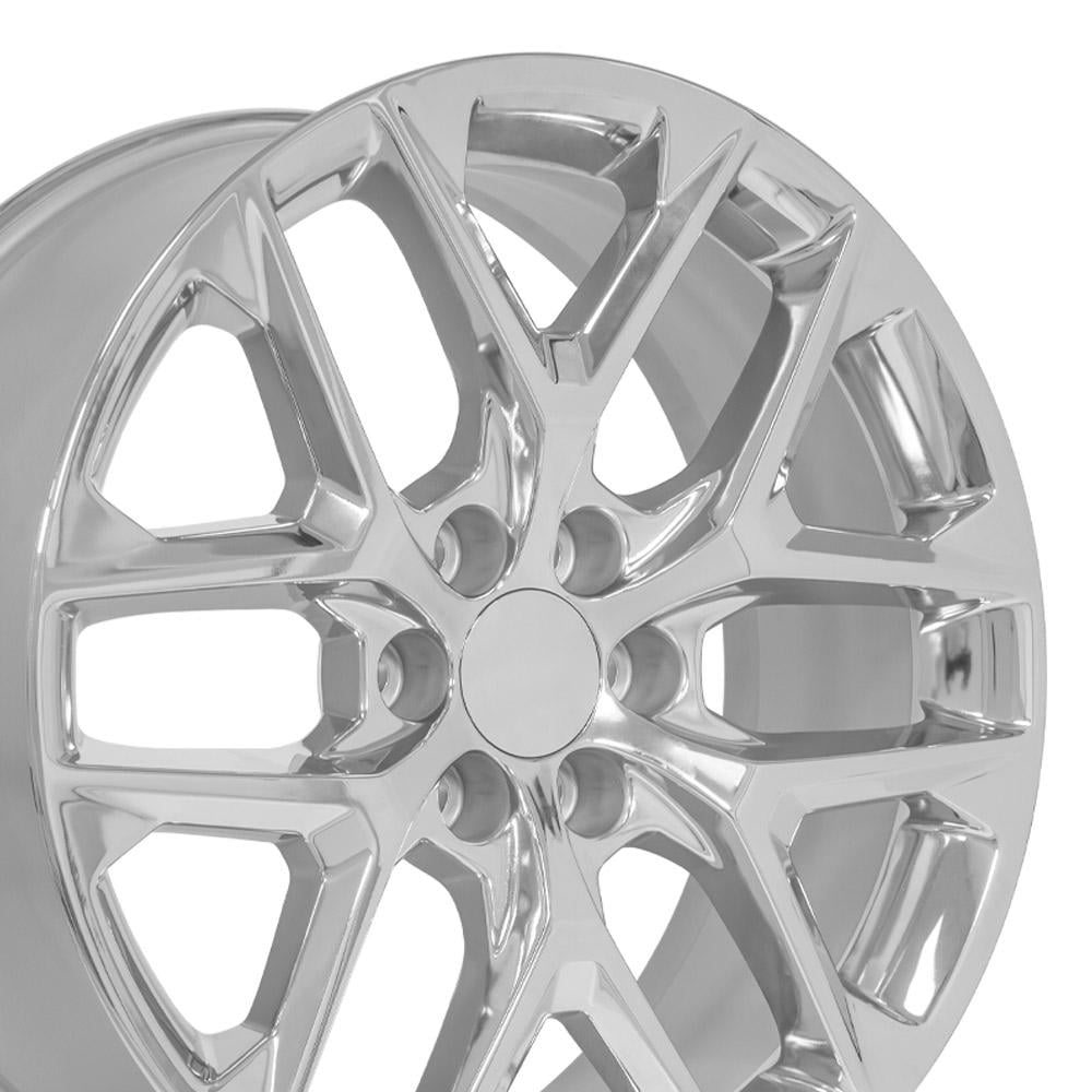 OE Wheels CV62 22 Inch Rims Fit Silverado 1500 Style 6x139.7 22x9 ...