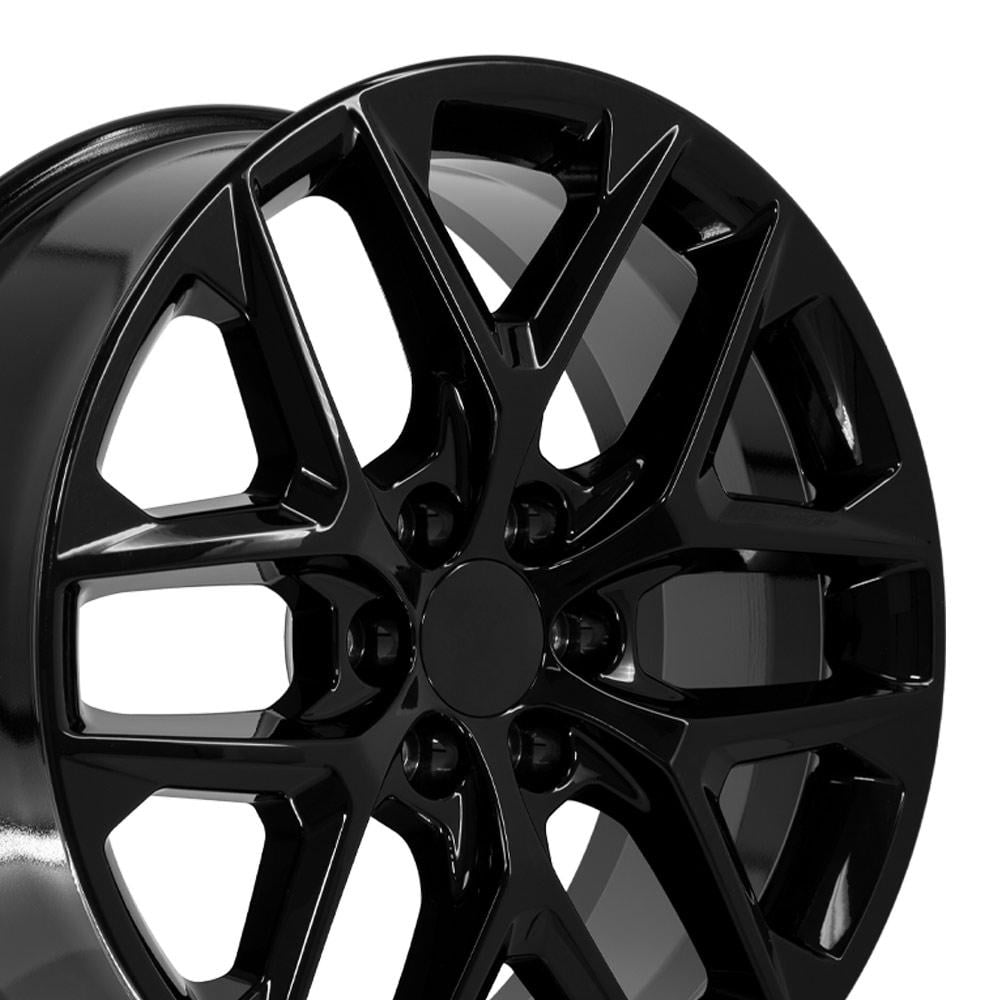 OE Wheels CV62 22 Inch Rims Fit Silverado 1500 Style 6x139.7 22x9 Gloss ...