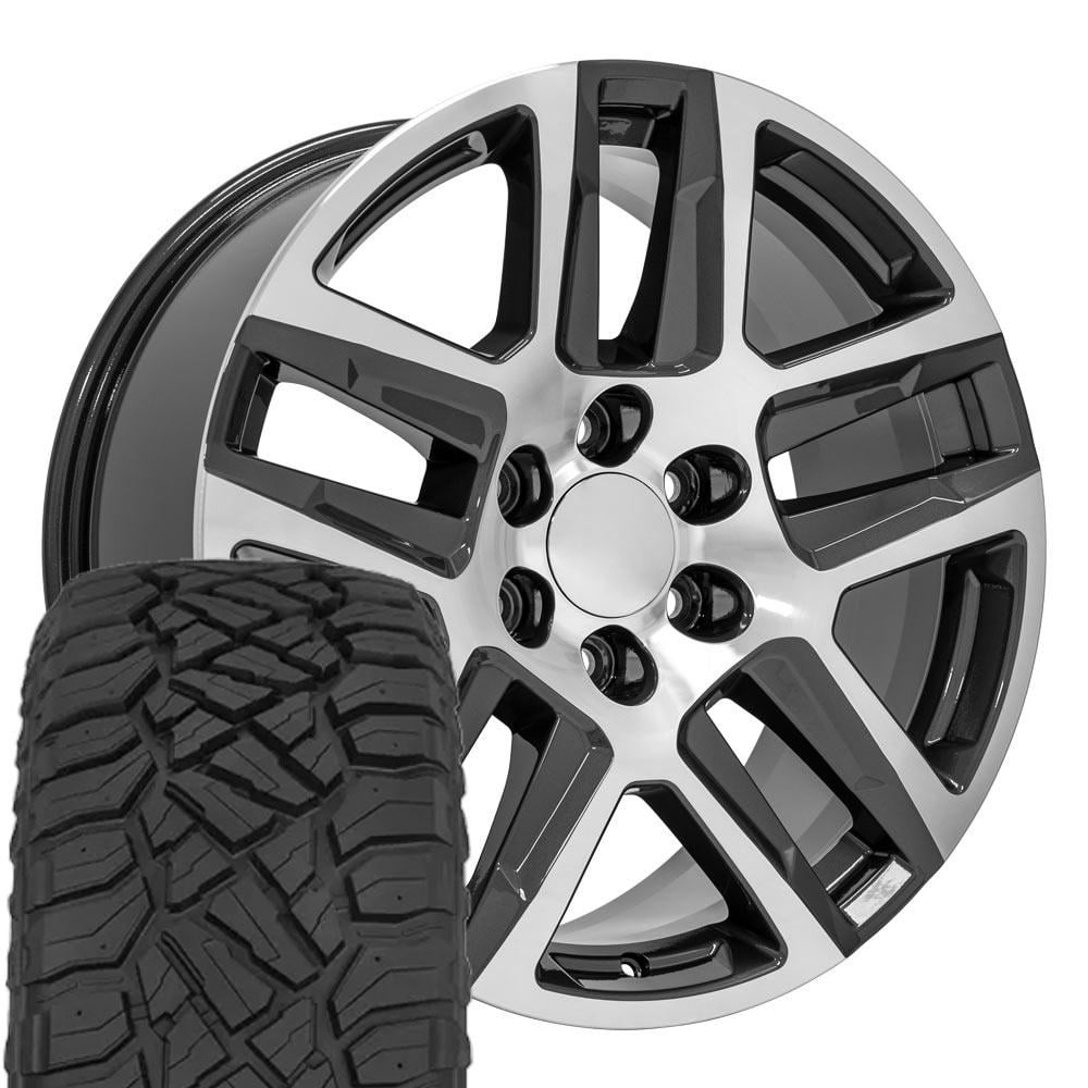 OE Wheels CV63 20 Inch Rims and Tires Fit Silverado 1500 Z71 Style ...