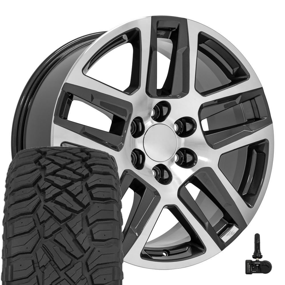OE Wheels CV63 20 Inch Rims and Tires Fit Silverado 1500 Z71 Style ...