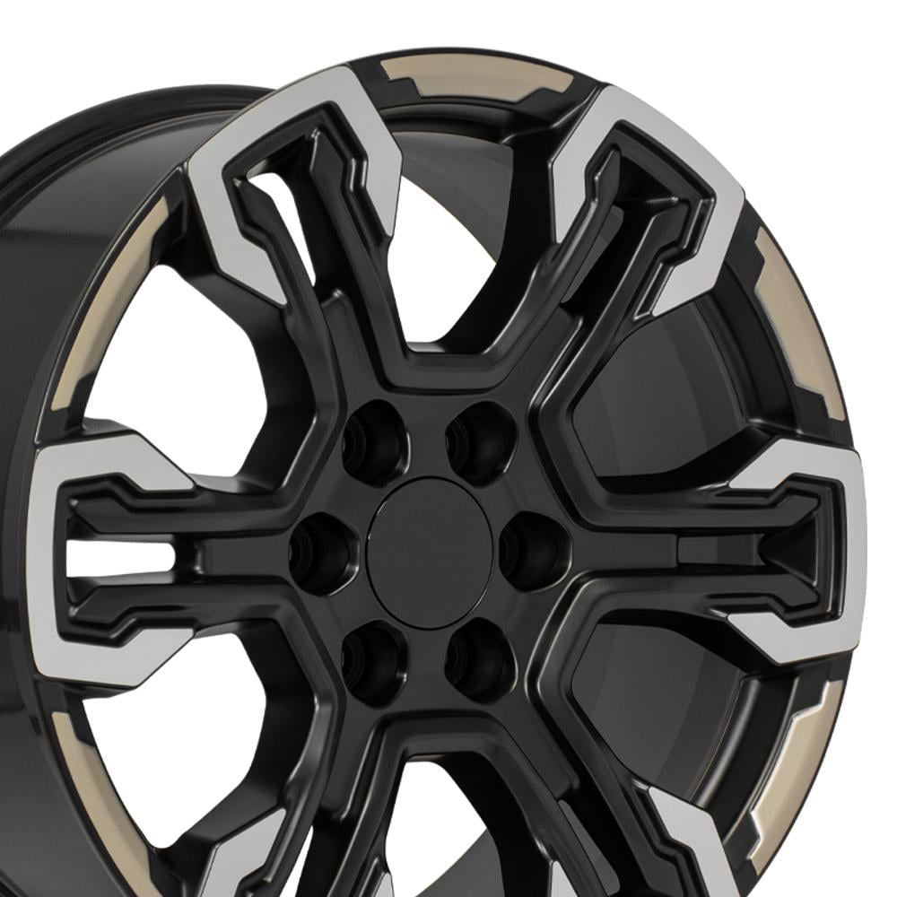 OE Wheels CV65 20 Inch Rims Fit Silverado 1500 ZR2 Style 6x139.7 20x9 ...