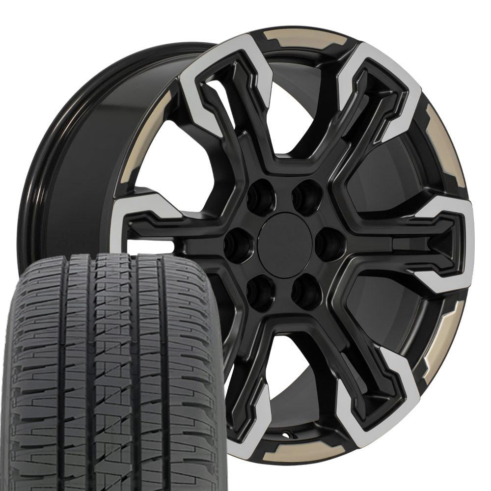 OE Wheels CV65 20 Inch Rims and Tires Fit Silverado 1500 ZR2 Style ...