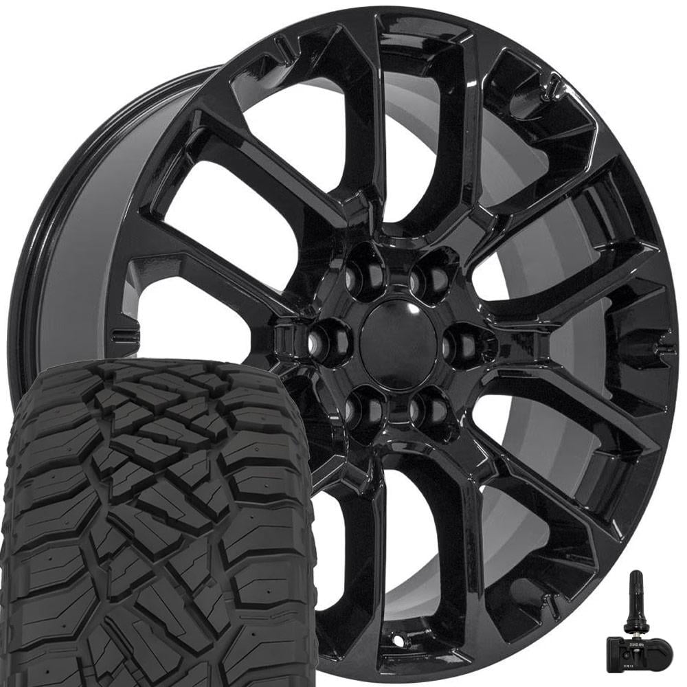 OE Wheels CV67 22 Inch Rims and Tires Fit Suburban 1500 High Country ...
