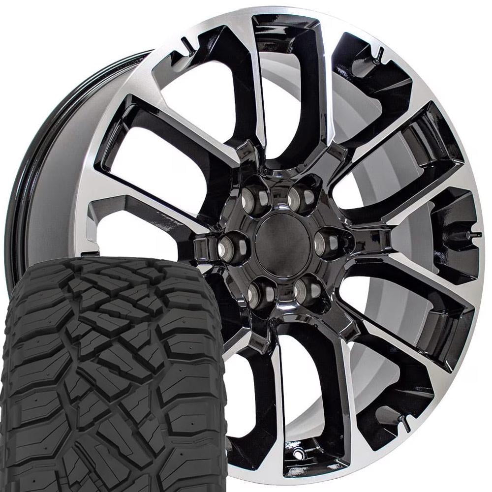 OE Wheels CV67 22 Inch Rims and Tires Fit Suburban 1500 High Country ...