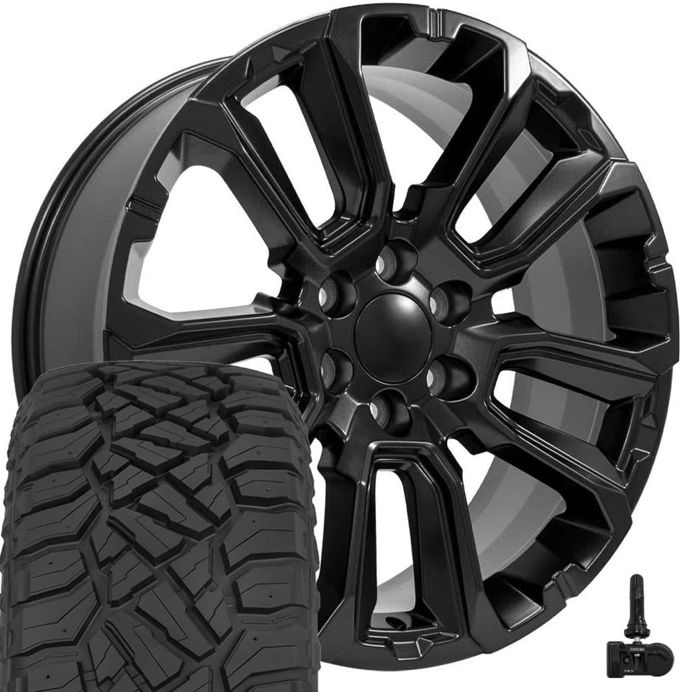 OE Wheels CV68 22 Inch Rims and Tires Fit Suburban 1500 High Country ...