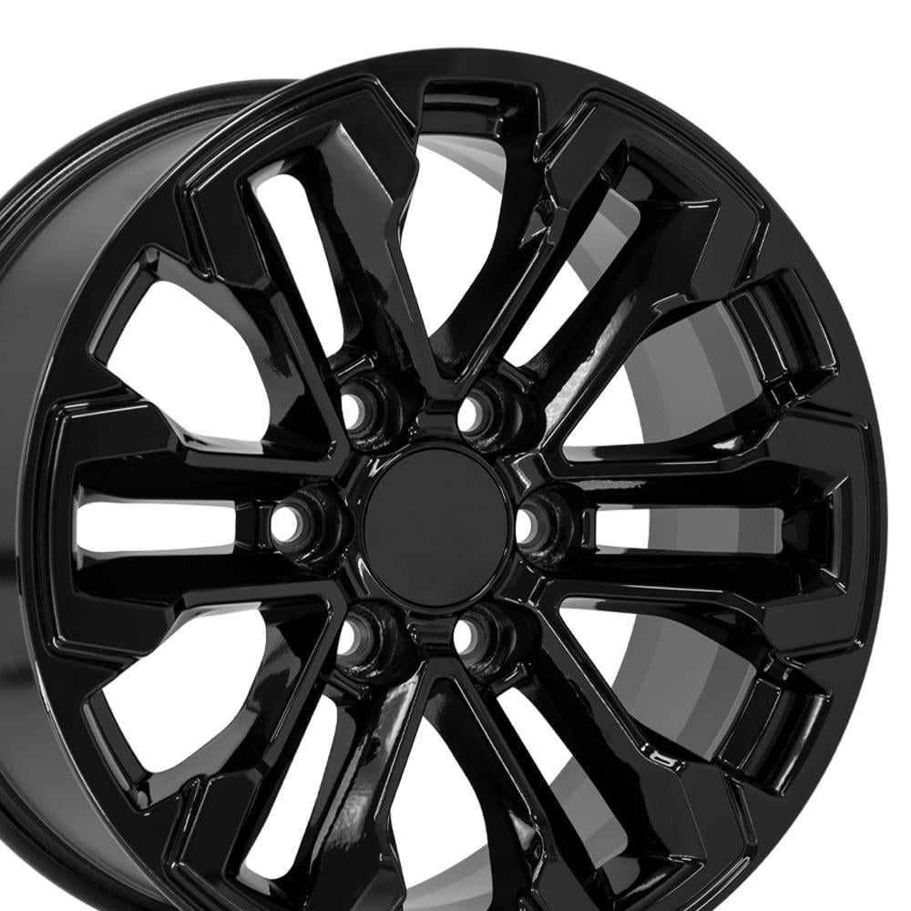 OE Wheels CV69 18 Inch Rims Fit Silverado 1500 Style 6-139.7 18x8.5 Gloss Black - Hollander 5905 ...