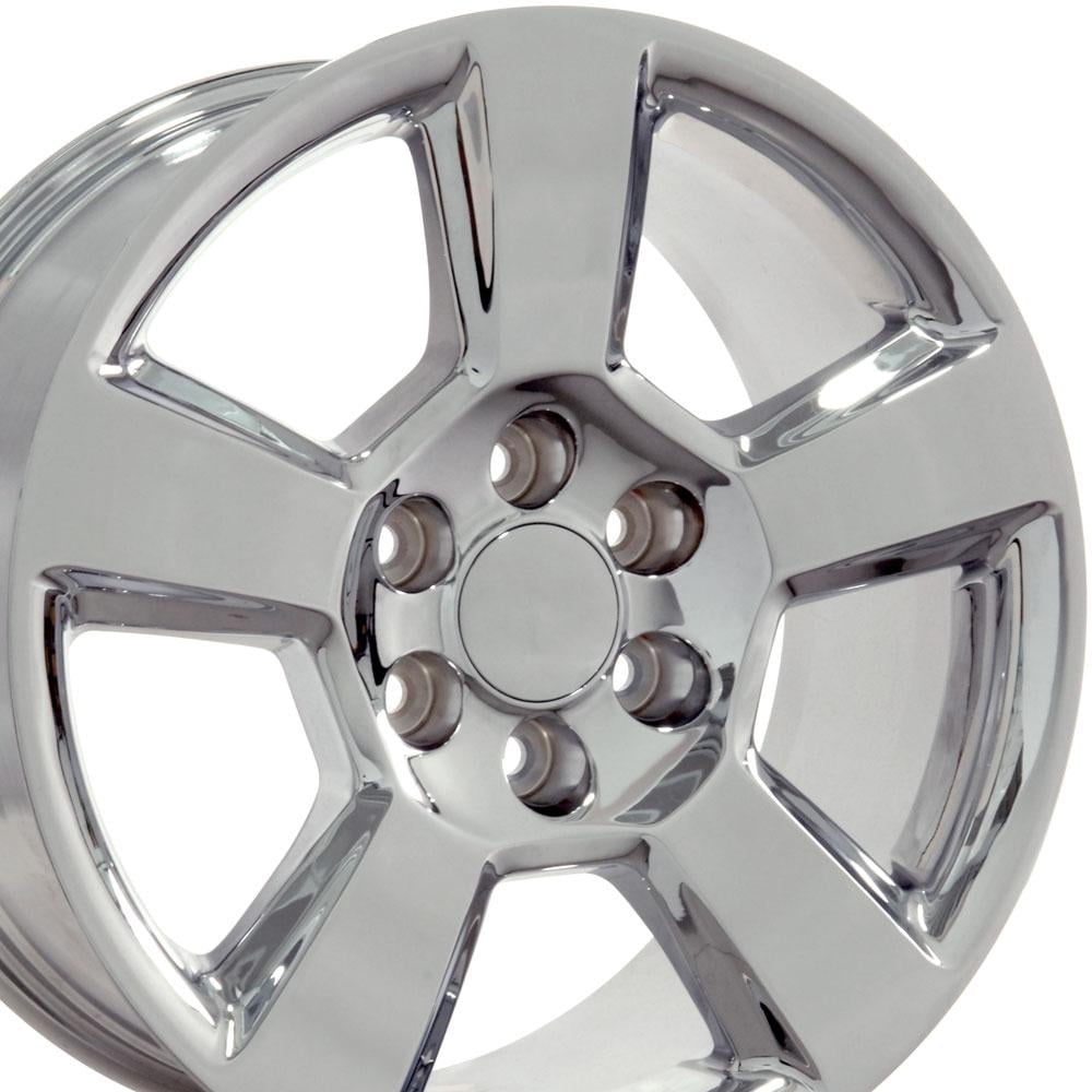 OE Wheels CV76 20 Inch Rims Fit Tahoe Style 6x139.7 20x9 Chrome - Hollander 5652 (Set of 4 ...