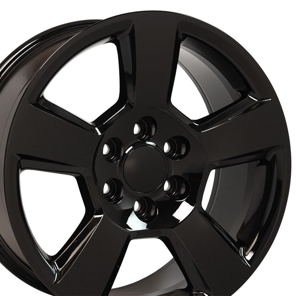 OE Wheels CV76 20 Inch Rims Fit Tahoe Style 6x139.7 20x9 Gloss Black ...