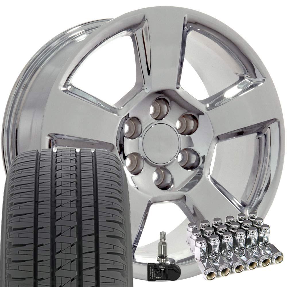 OE Wheels CV76 20 Inch Rims and Tires Fit Tahoe Style 6x139.7 20x9 Chrome - Hollander 5652 ...