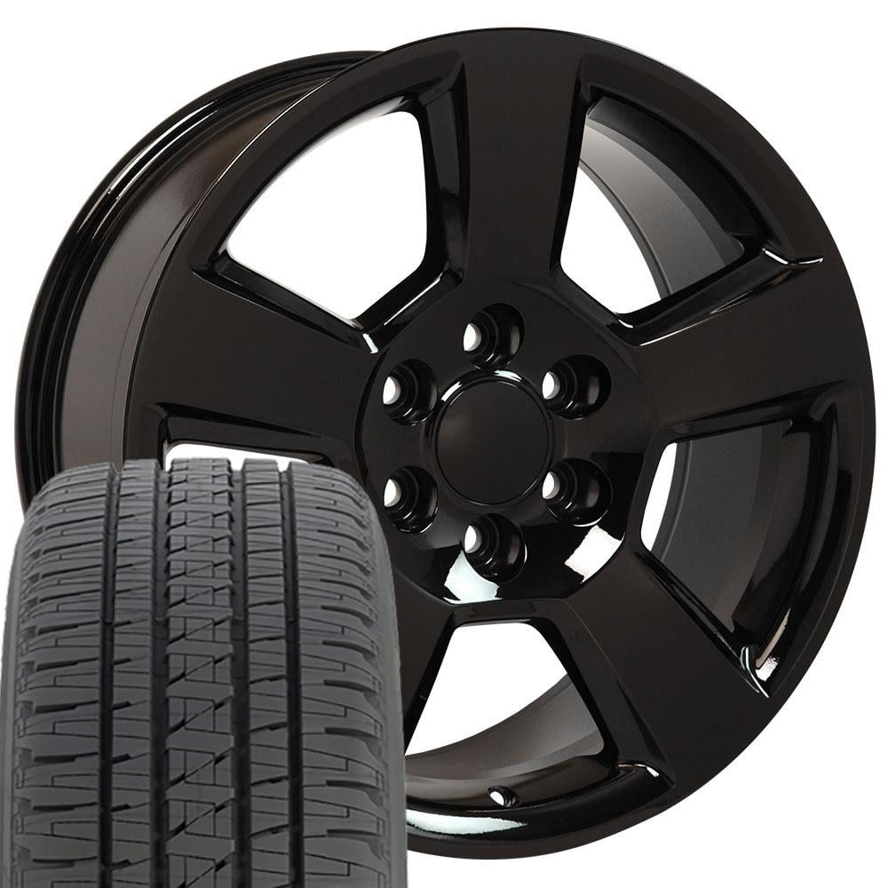 OE Wheels CV76 20 Inch Rims and Tires Fit Tahoe Style 6x139.7 20x9 ...