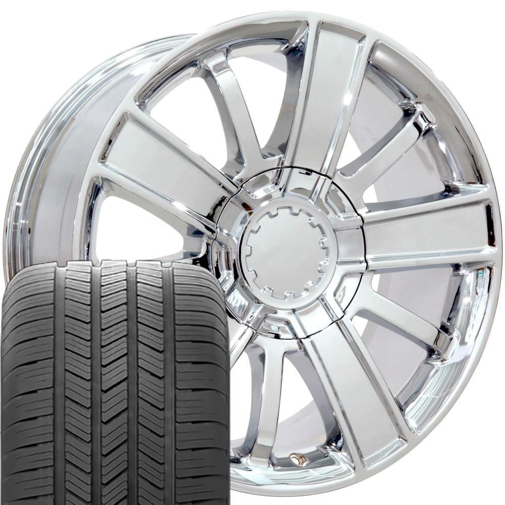 OE Wheels CV77 20 Inch Rims and Tires Fit Silverado 1500 Style 6x139.7 ...