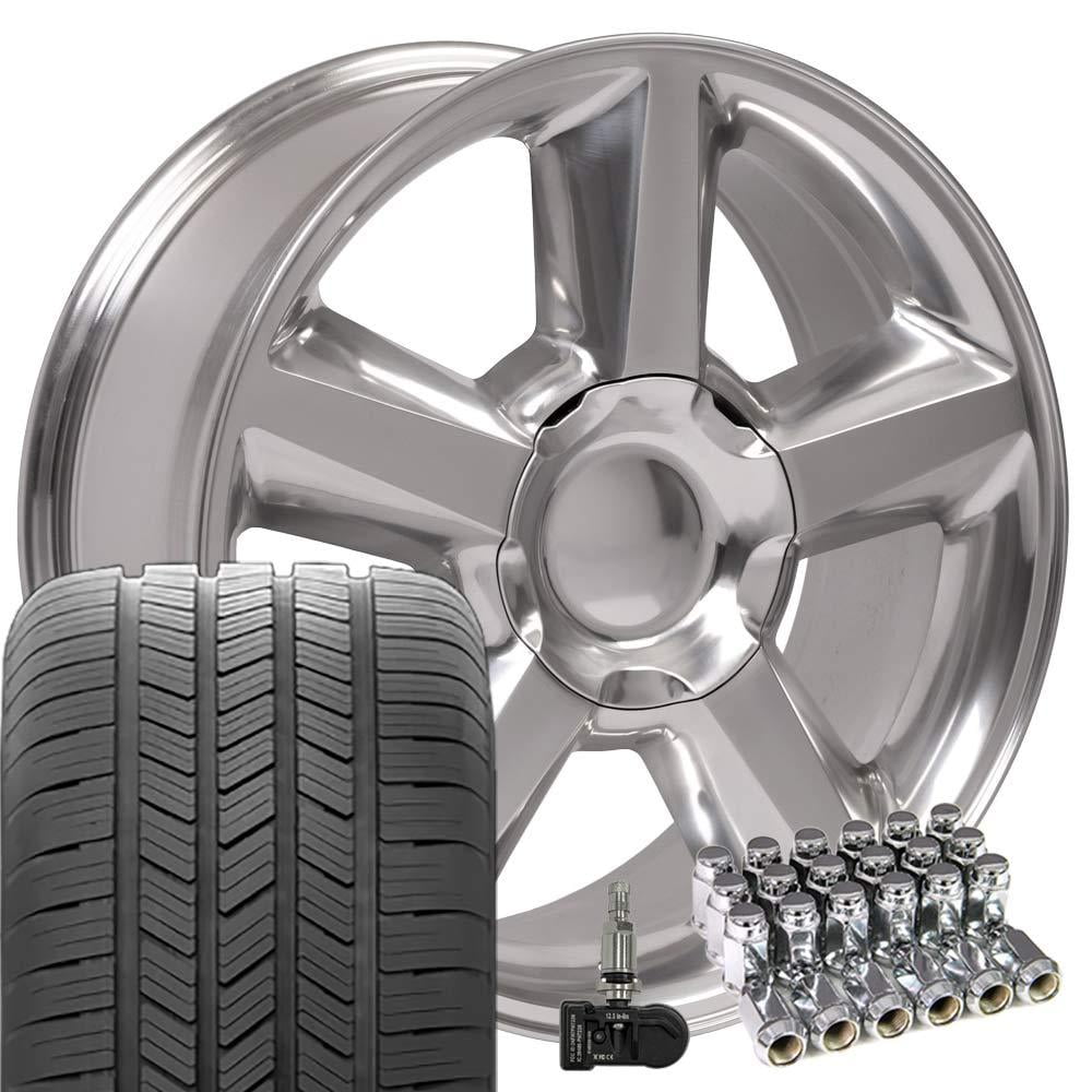 OE Wheels CV83 20 Inch Rims and Tires Fit Tahoe Style 6x139.7 20x8.5 ...