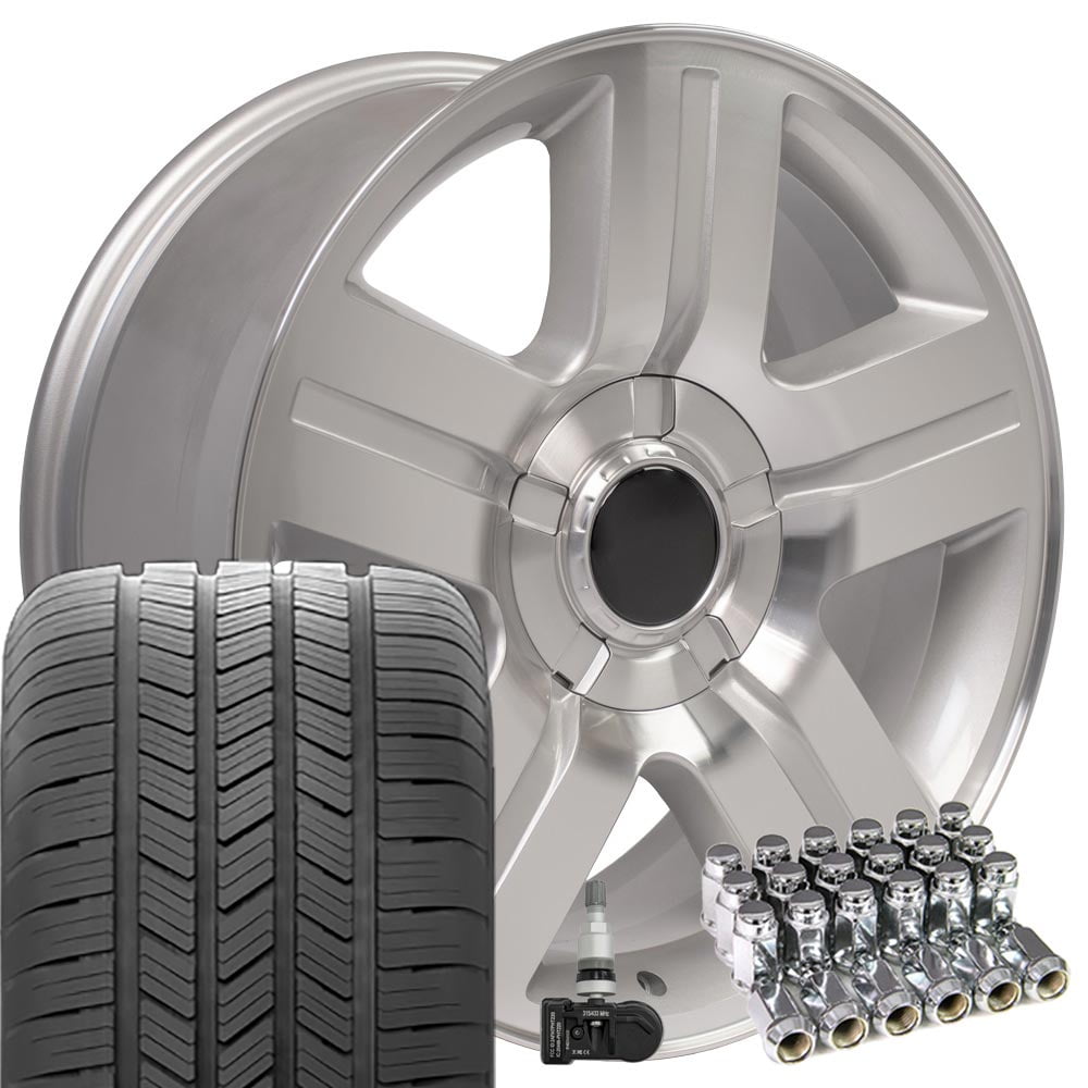 OE Wheels CV84 20 Inch Rims and Tires Fit Tahoe Style 6x139.7 20x8.5 ...