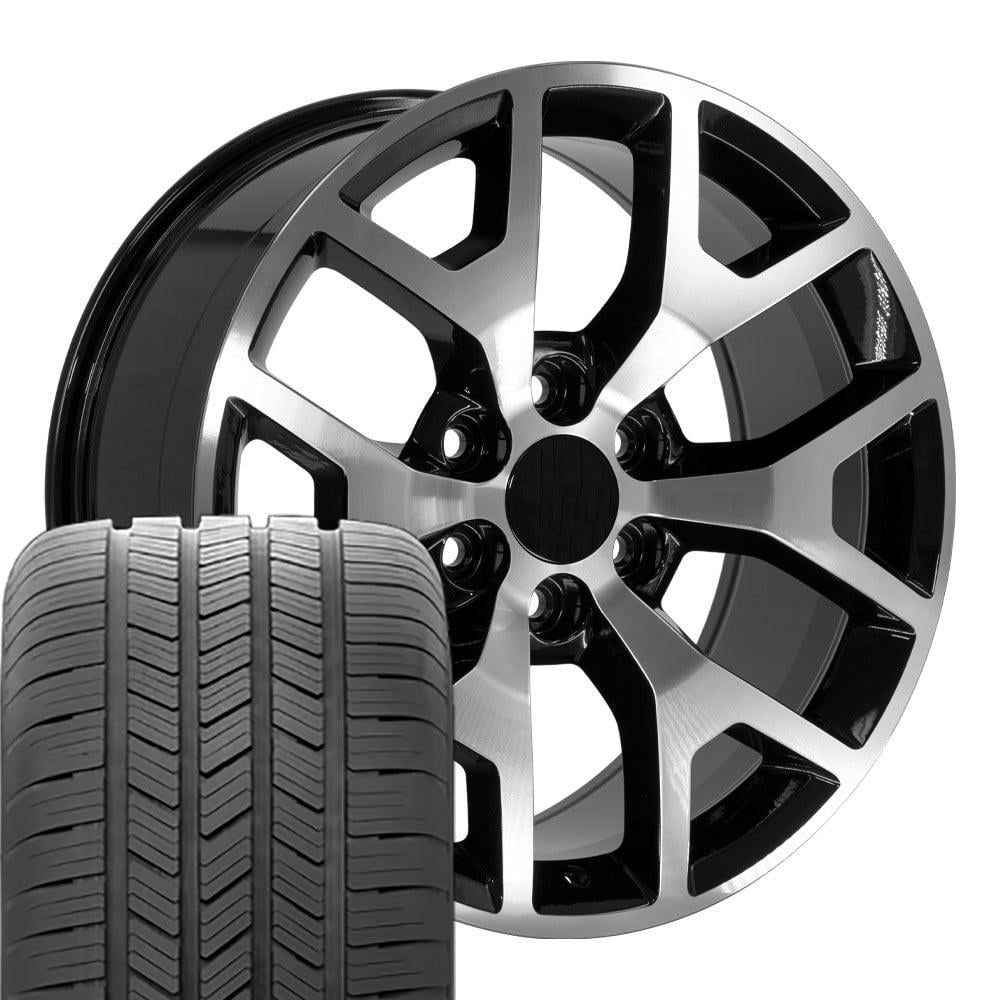 OE Wheels CV92 20 Inch Rims and Tires Fit Sierra 1500 Honeycomb Style ...