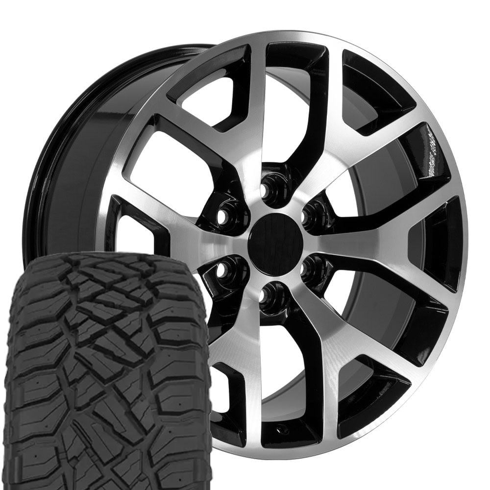 OE Wheels CV92 20 Inch Rims and Tires Fit Sierra 1500 Honeycomb Style ...