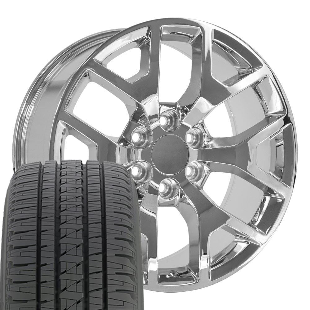 OE Wheels CV92 22 Inch Rims and Tires Fit Sierra 1500 Honeycomb Style ...