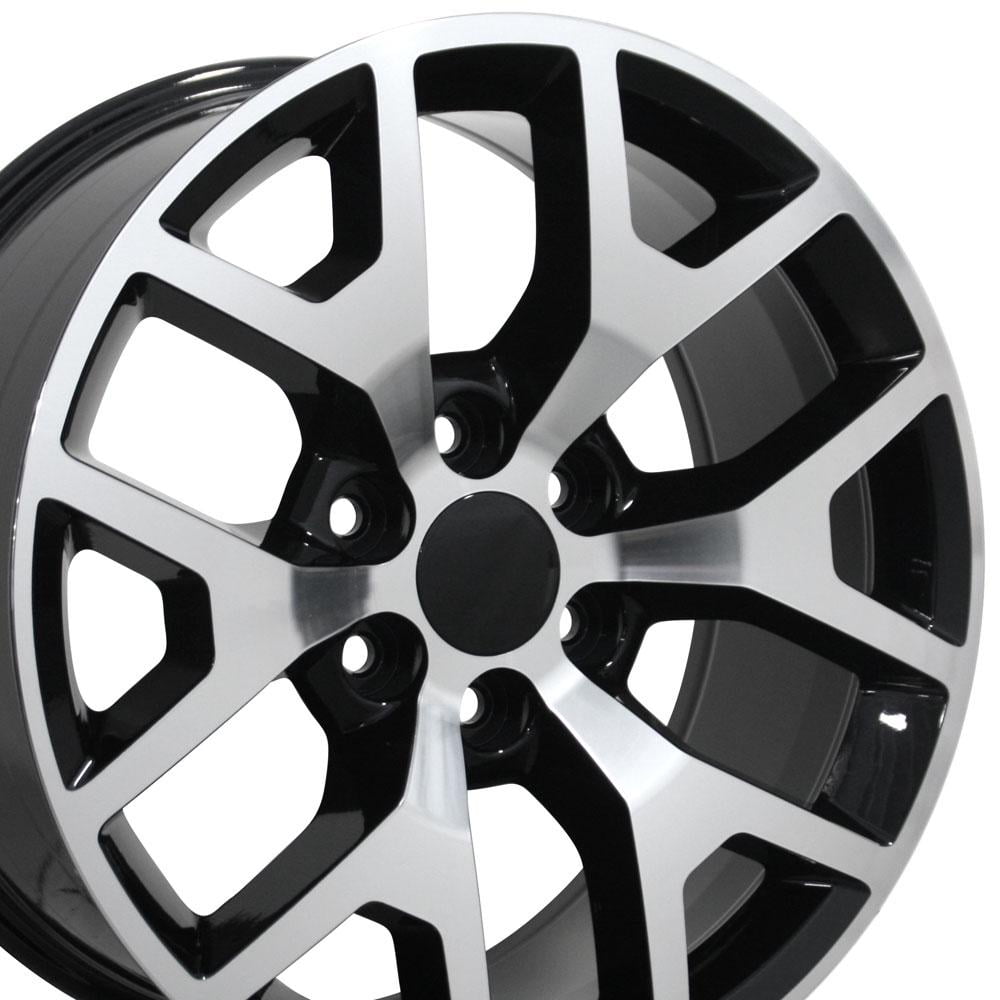 OE Wheels CV92 22x9in Black Machined Honeycomb Wheel Rim for GMC Sierra ...