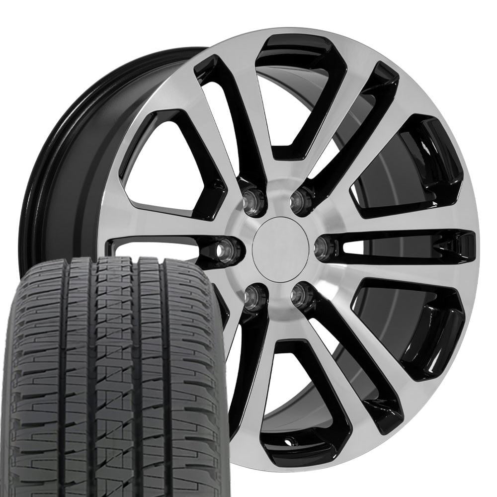 OE Wheels CV99 20 Inch Rims and Tires Fit Sierra 1500 Style 6x139.7 ...