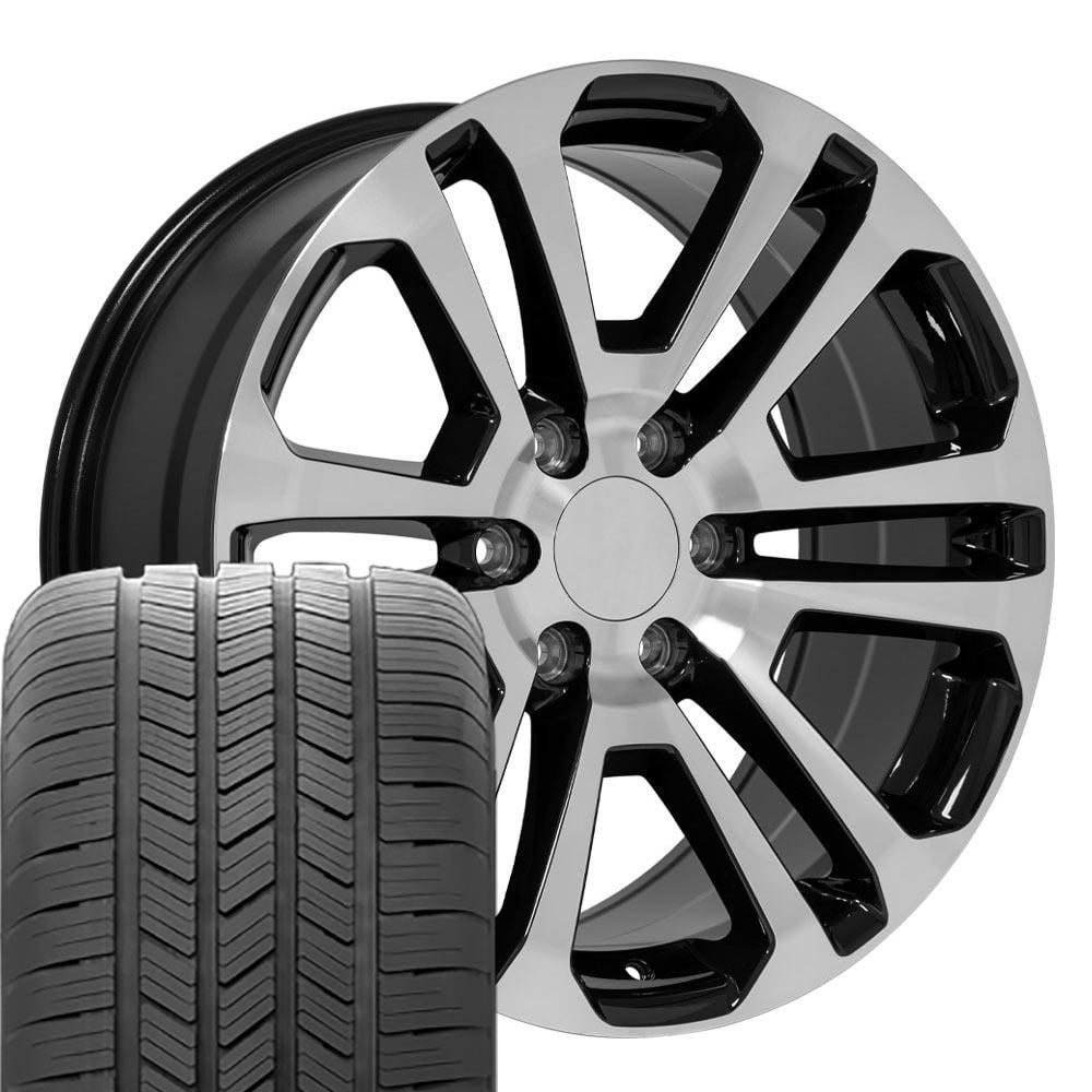 OE Wheels CV99 20 Inch Rims and Tires Fit Sierra 1500 Style 6x139.7 ...