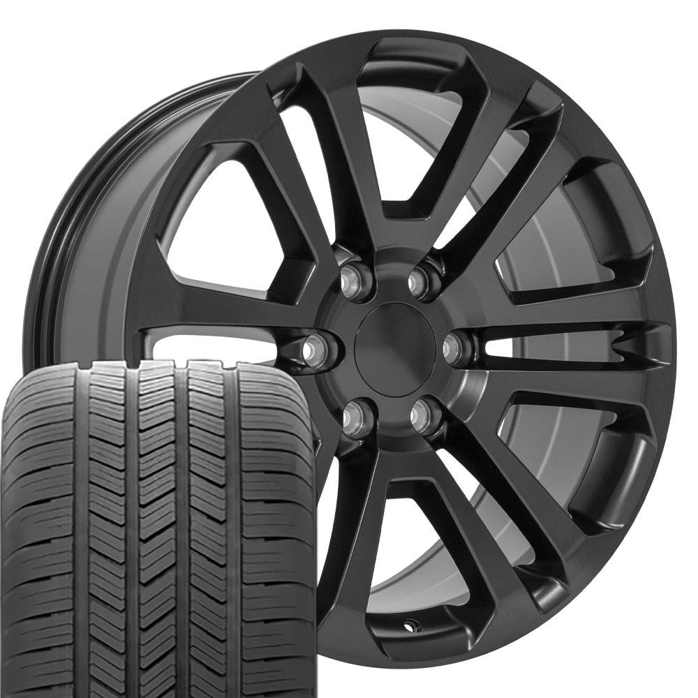 OE Wheels CV99 20 Inch Rims and Tires Fit Sierra 1500 Style 6x139.7 ...