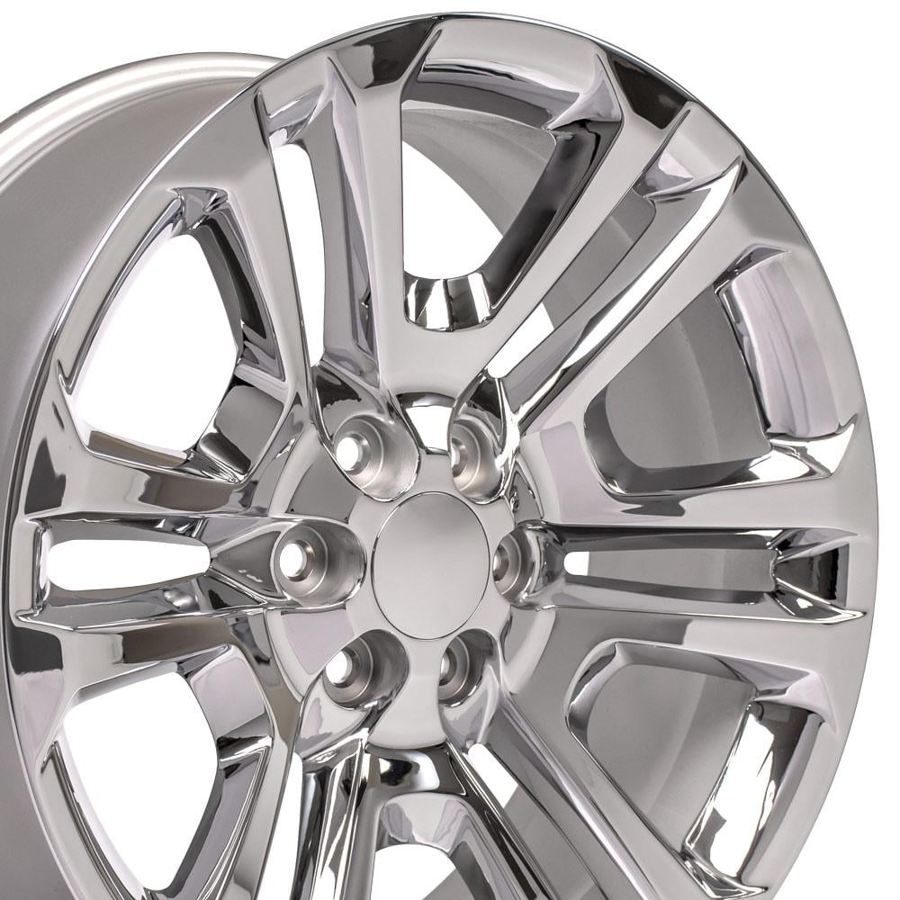 OE Wheels CV99 22 Inch Rims Fit Sierra 1500 Style 6x139.7 22x9 Chrome ...