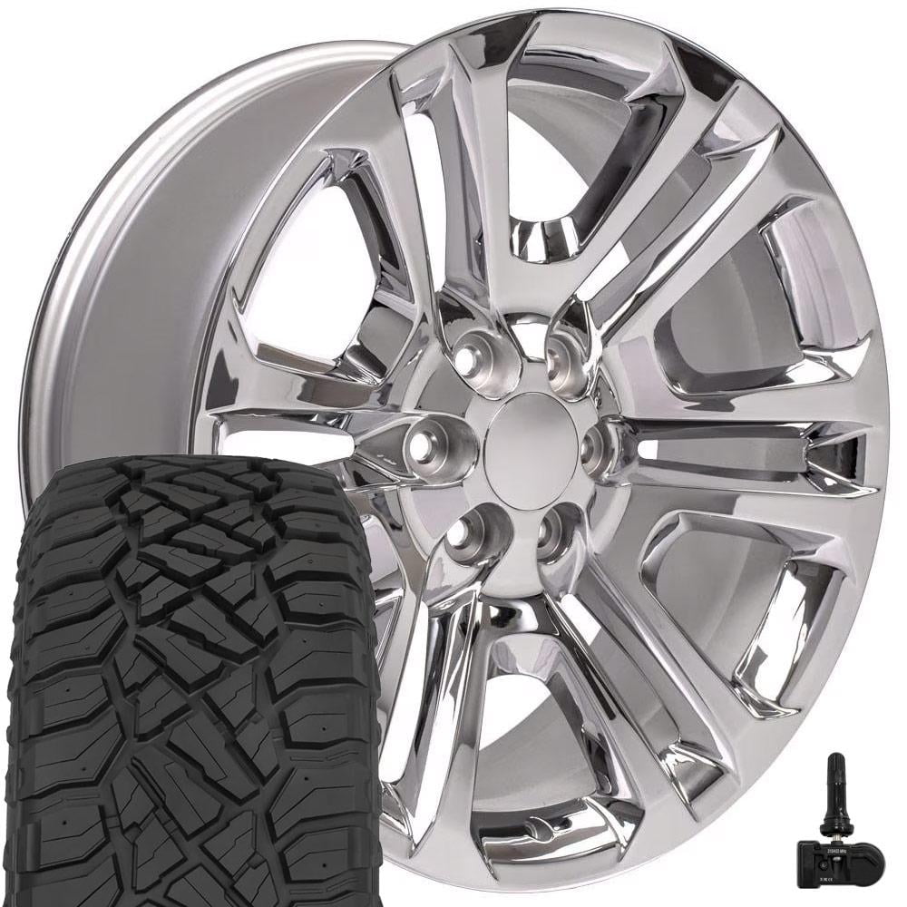 OE Wheels CV99 22 Inch Rims and Tires Fit Sierra 1500 Style 6x139.7 ...
