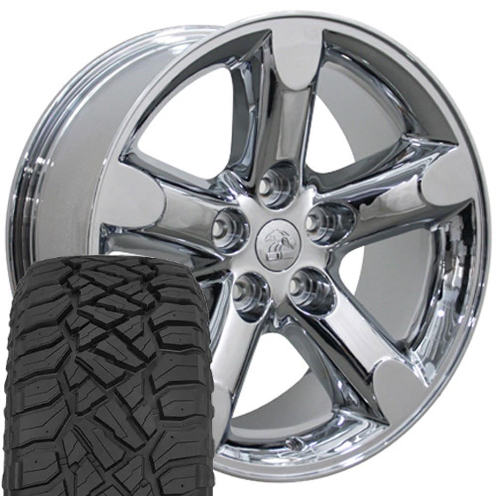 OE Wheels DG56 20 Inch Rims and Tires Fit Ram 1500 Style 5x139.7 20x9 ...