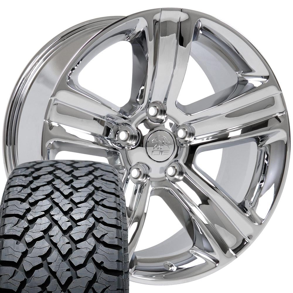 OE Wheels DG65 20 Inch Rims and Tires Fit Ram 1500 Style 5x139.7 20x9 ...