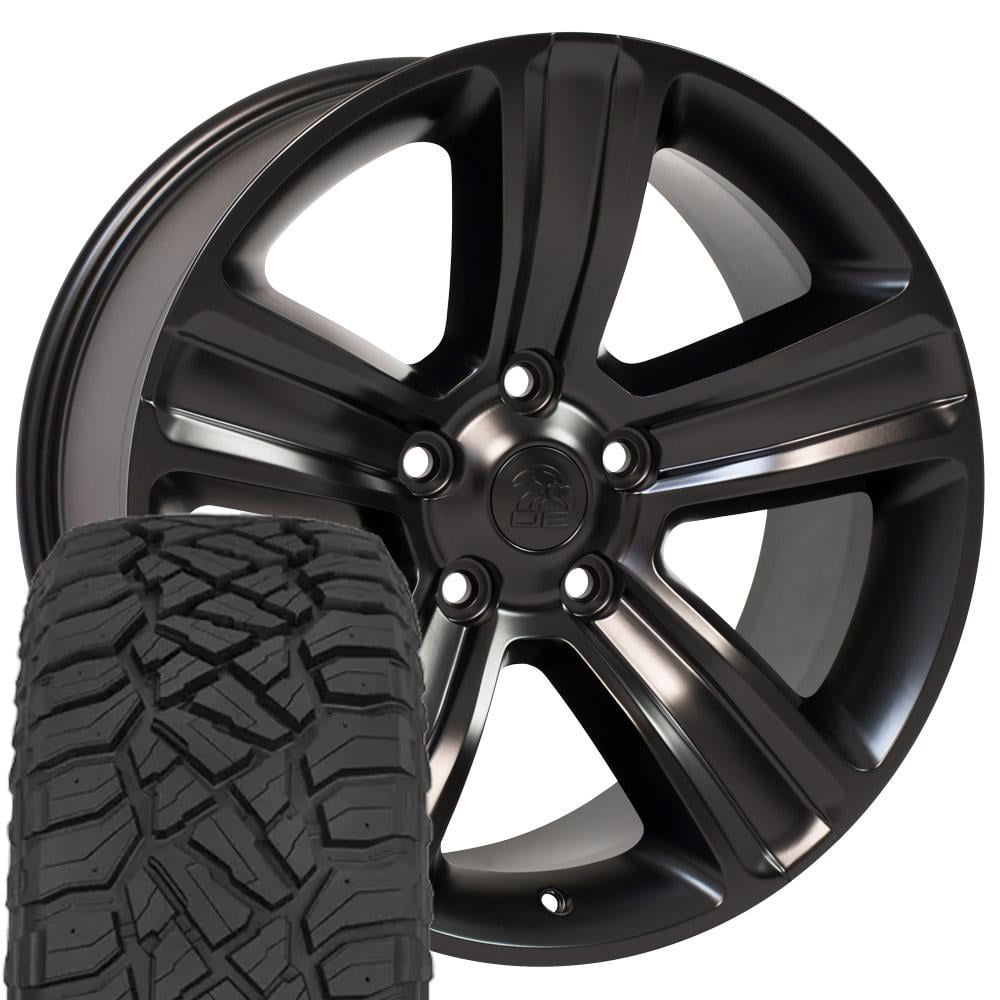 OE Wheels DG65 20 Inch Rims and Tires Fit Ram 1500 Style 5x139.7 20x9 ...