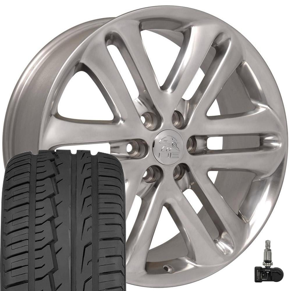 OE Wheels FR76 22 Inch Rims and Tires Fit F-150 Style 6x135 22x9 ...
