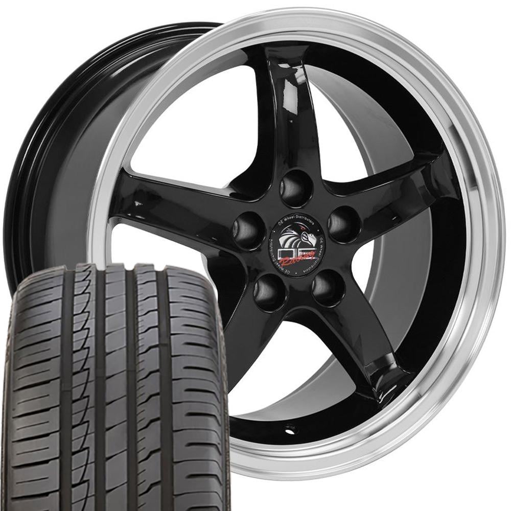 OE Wheels LLC 17 inch Wheels and Tires Fits Mustang 5x114.3 FR04B 17x9 ...