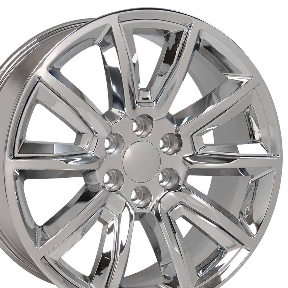 OE Wheels CV73 20 Inch Rims Fit Tahoe Style 6x139.7 20x8.5 Chrome with ...