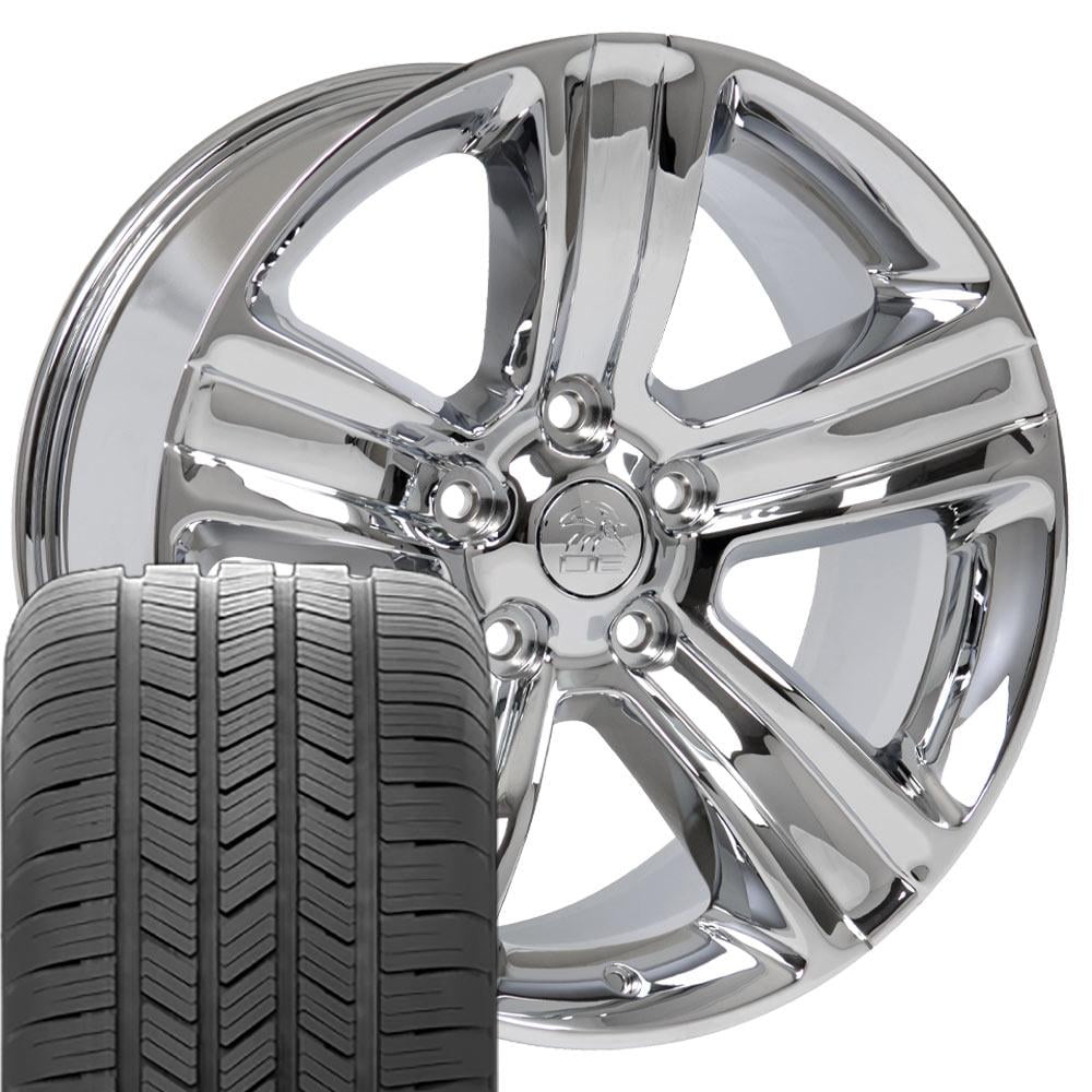 OE Wheels DG65 20 Inch Rims and Tires Fit Ram 1500 Style 5x139.7 20x9 ...