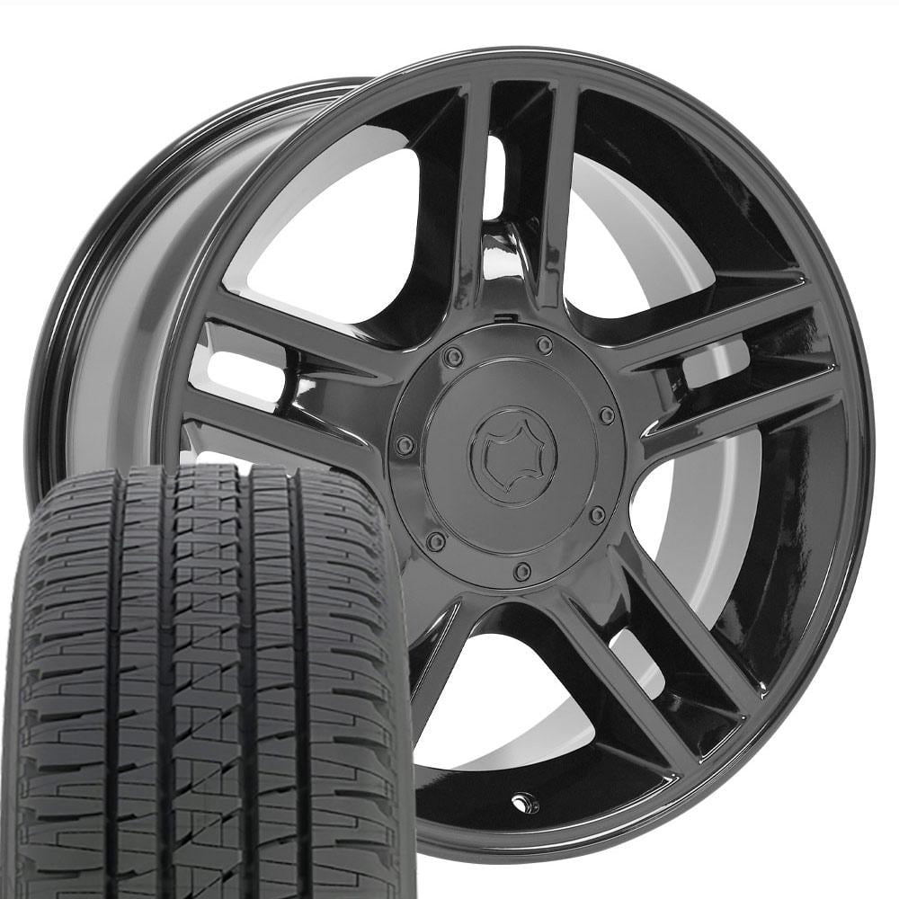 OE Wheels FR81 20 Inch Rims and Tires Fit F-150 Harley Style 5x135 20x9 ...