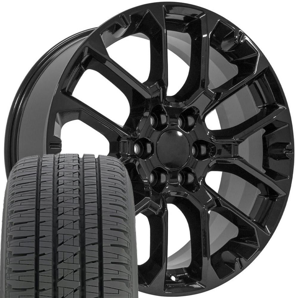 OE Wheels LLC 22 inch Wheels and Tires Fits Silverado Suburban Tahoe ...