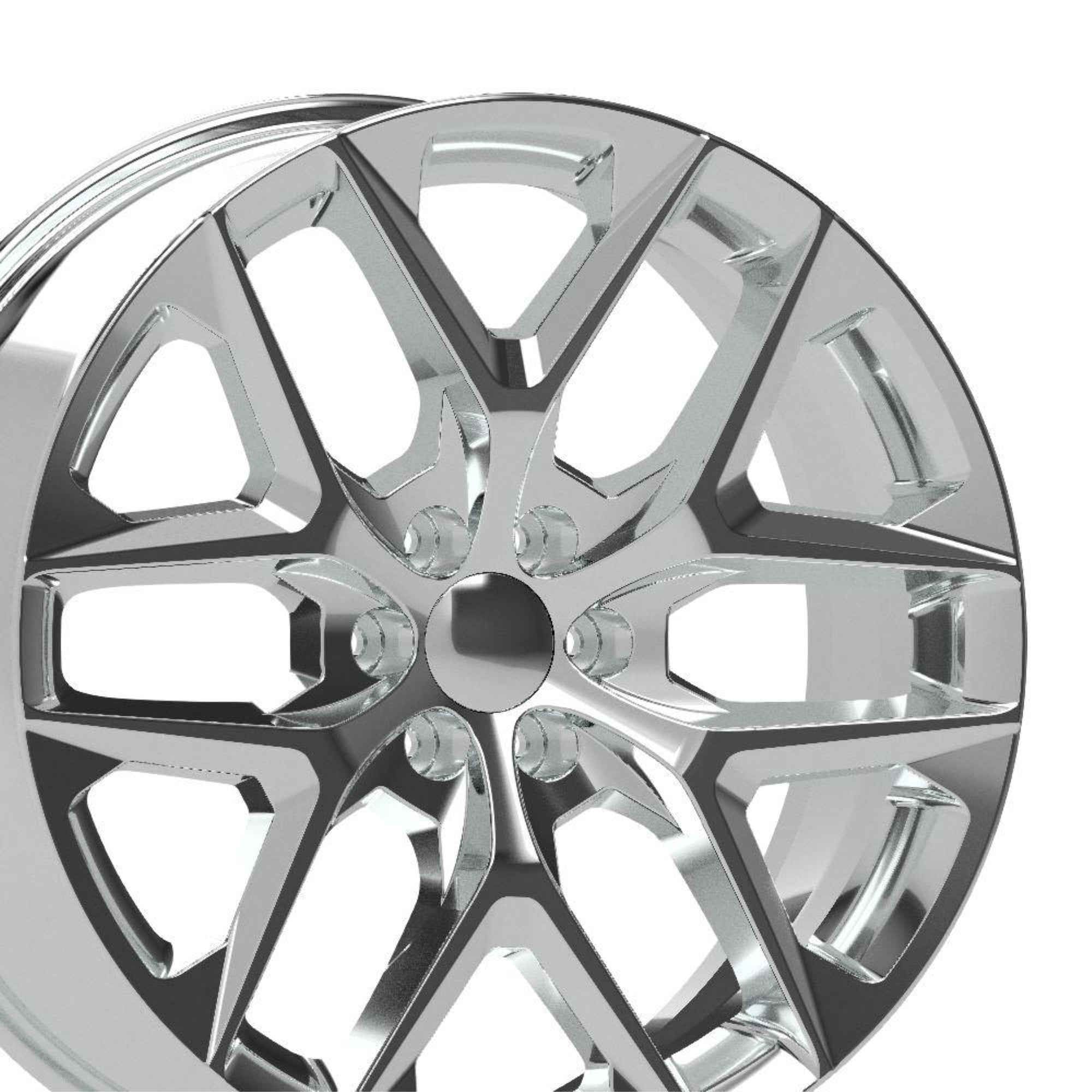 OE Wheels LLC 24 inch Rim Fits 6x139.7 CV62 24x10 Chrome Wheels ...