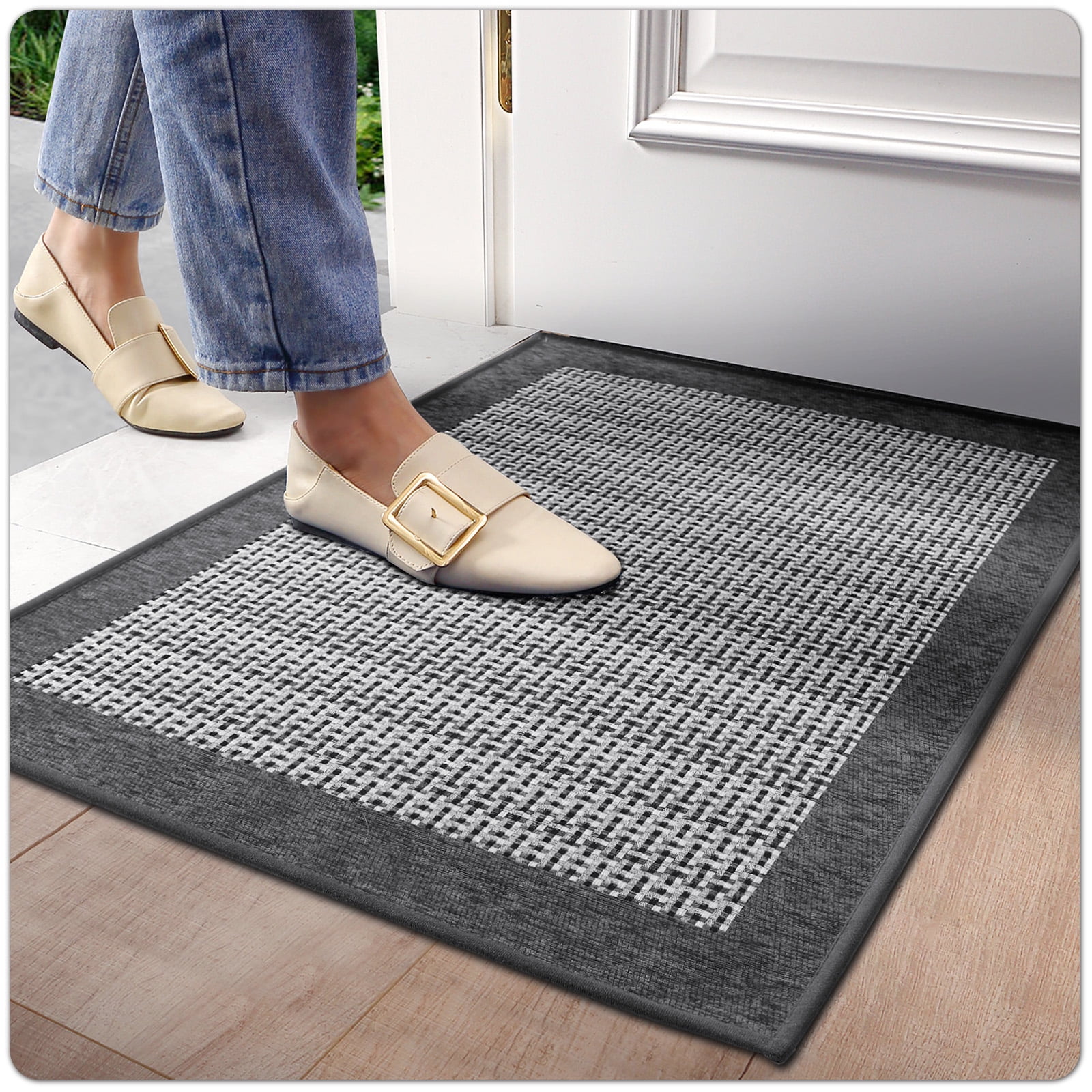 OEAKAY Door Mat Indoor Entrance Mat, Front Insider Outside Doormat, Non ...