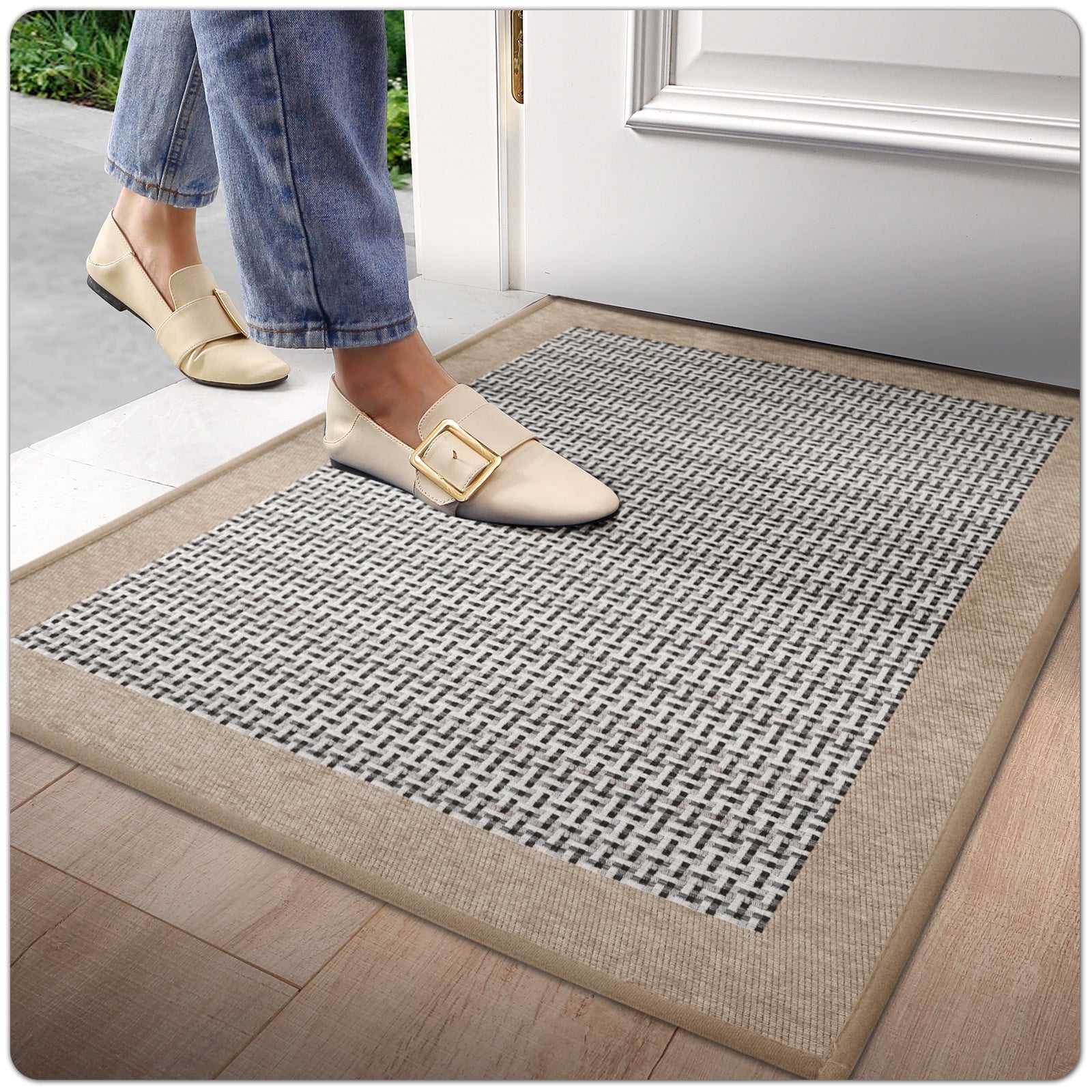 OEAKAY Door Mat Indoor Entrance Mat, Front Insider Outside Doormat, Non ...