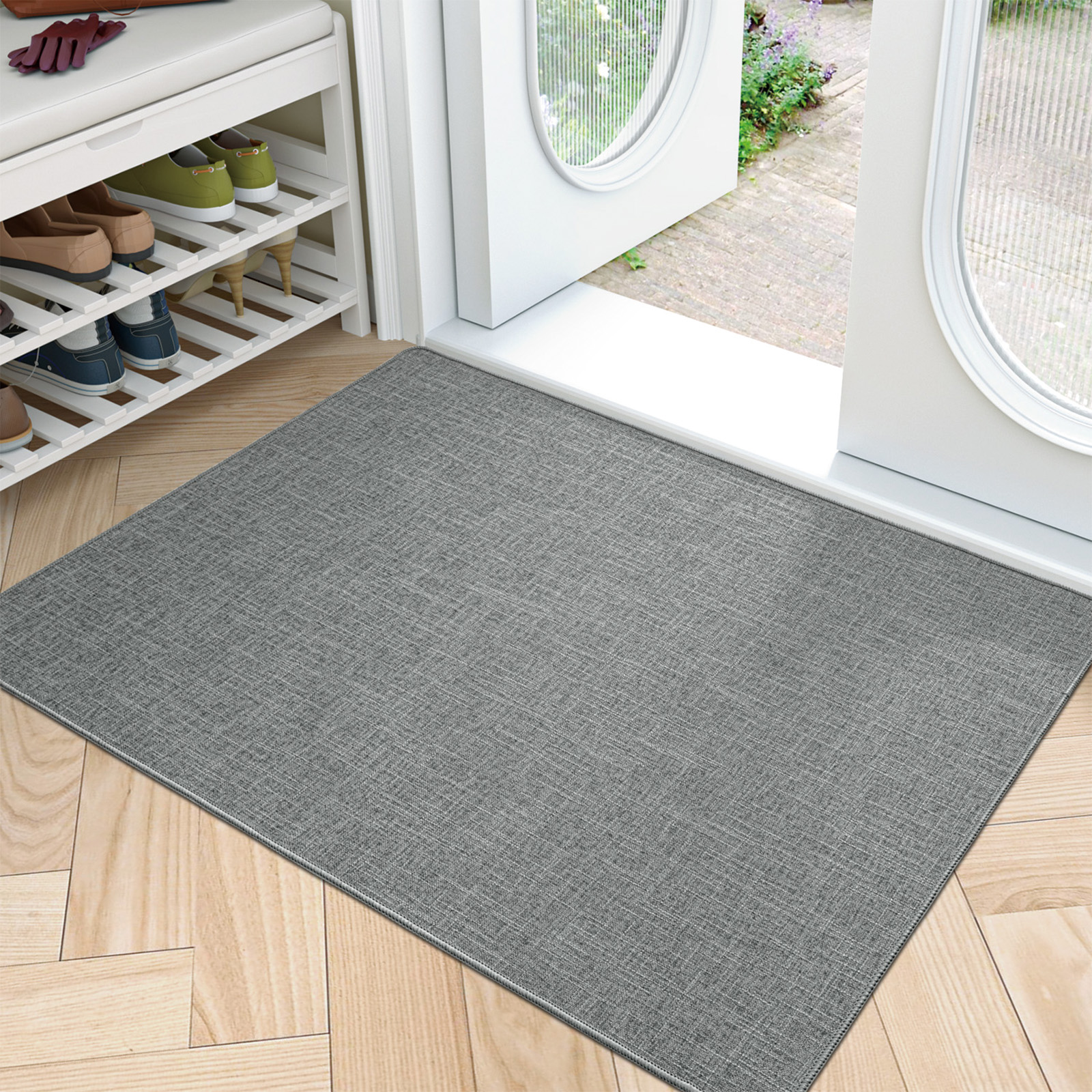 OEAKAY Indoor Doormat 23.5"x35.5", Non-Slip Front Door Mats Rug for ...