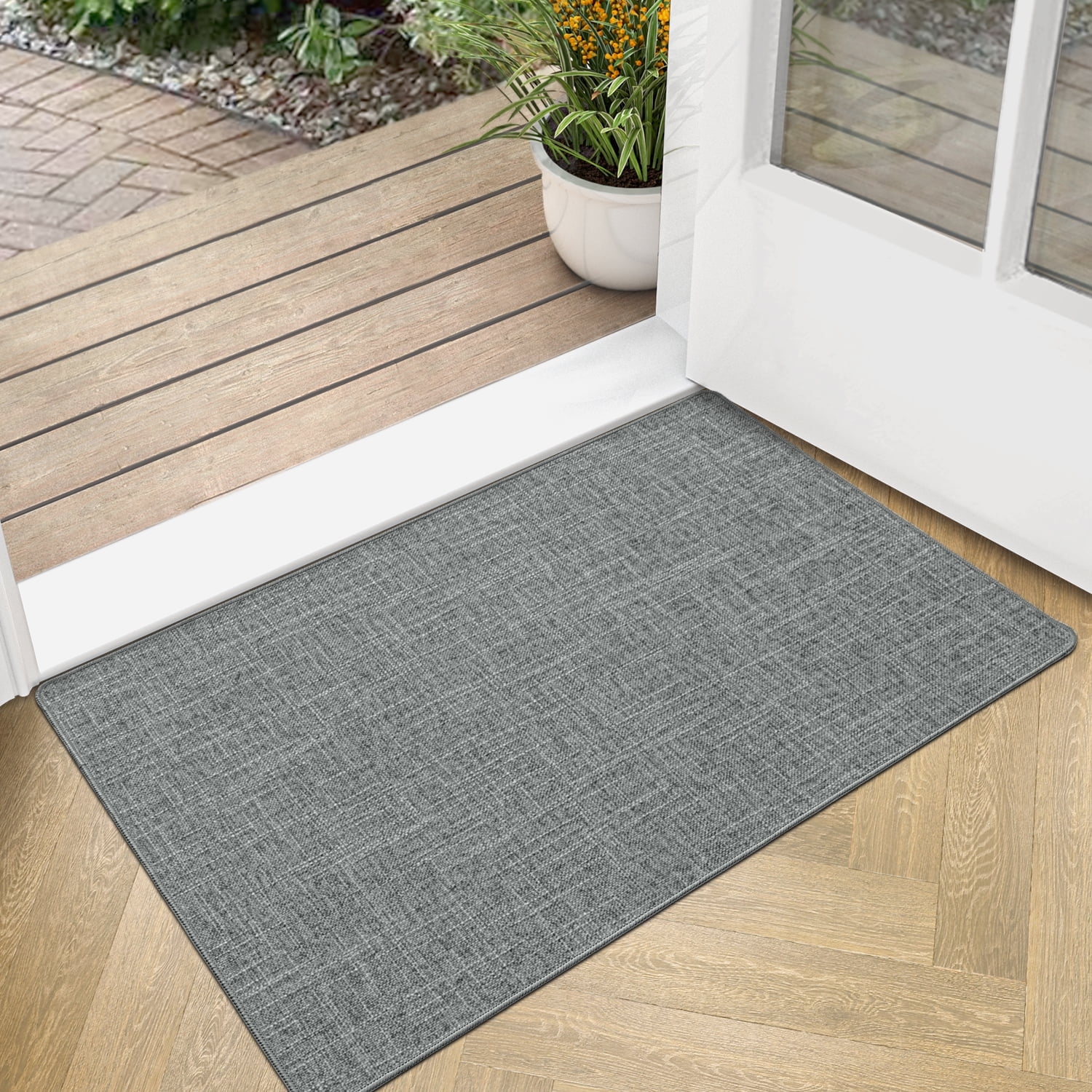 OEAKAY Indoor Doormat 19.5"x31.5", Non-Slip Front Door Mats Rug for ...