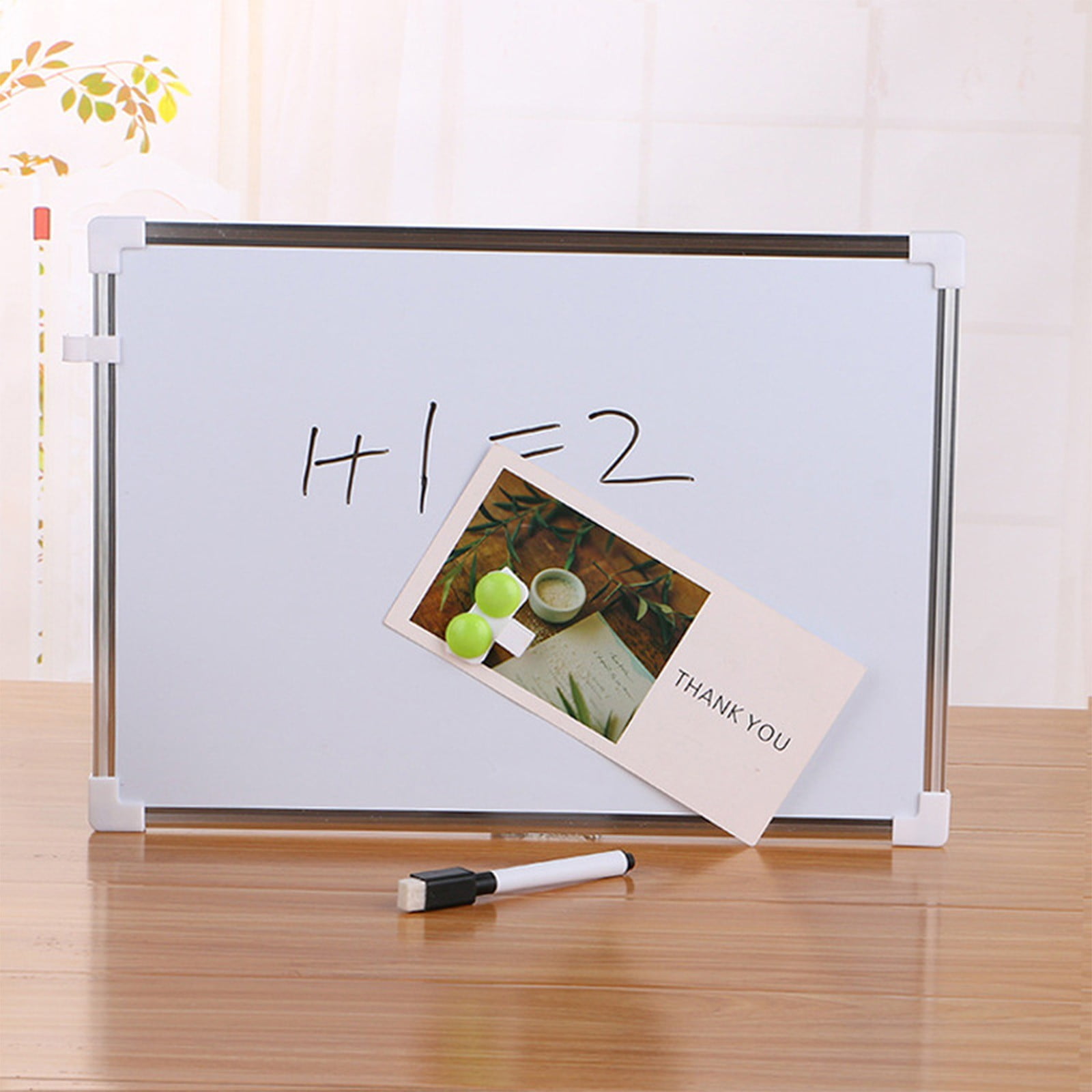 OEFNTAC Double Sided Metal Whiteboard 10x14in Portable Erasable Message ...