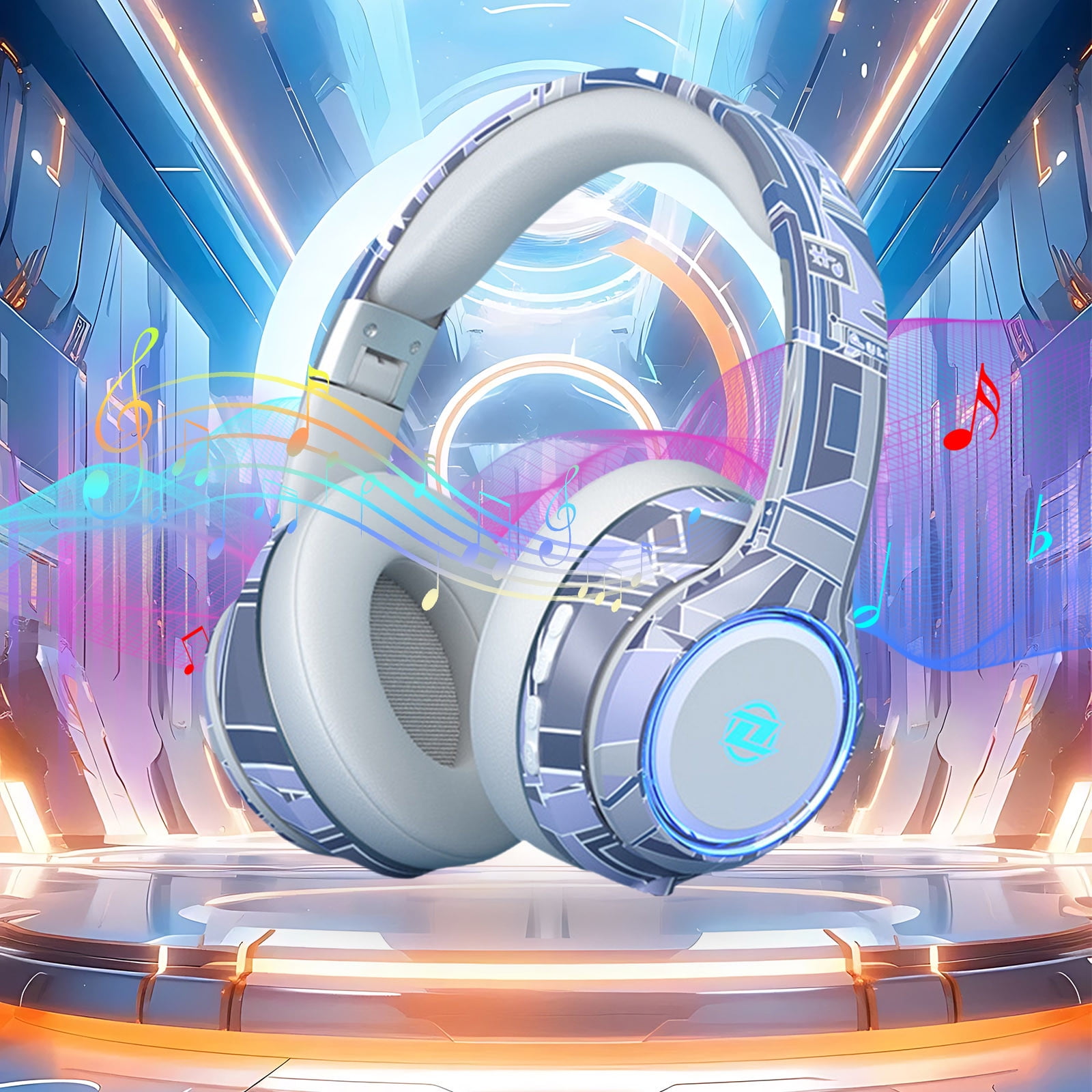 OEFNTAC Headphones Bluetooth Headphones Wireless Bluetooth Noise ...