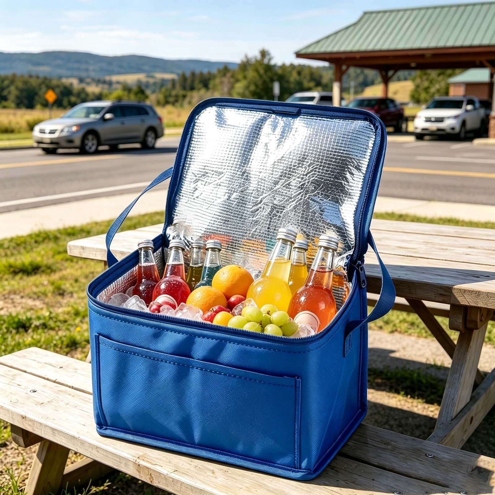 OEFNTAC Insulated Cooler Bag Large Capacity Portable Thermal Cooling ...