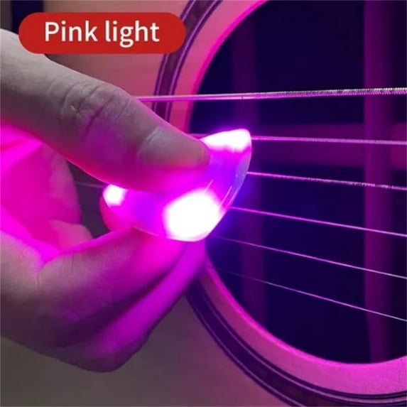 OEFNTAC LED Light Up Guitar Pick Luminous ABS Plectrum Glow Night Fun ...