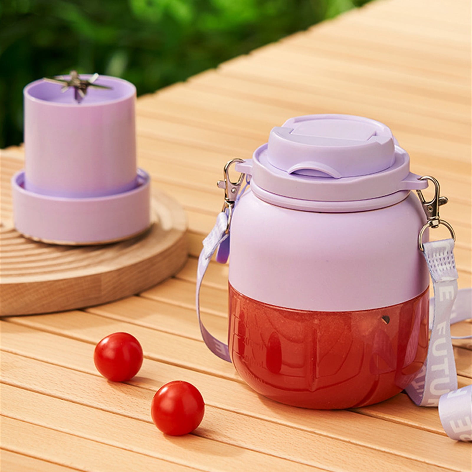 OEFNTAC Mini Juicer Cup 500ml Portable Multifunctional USB Rechargeable ...