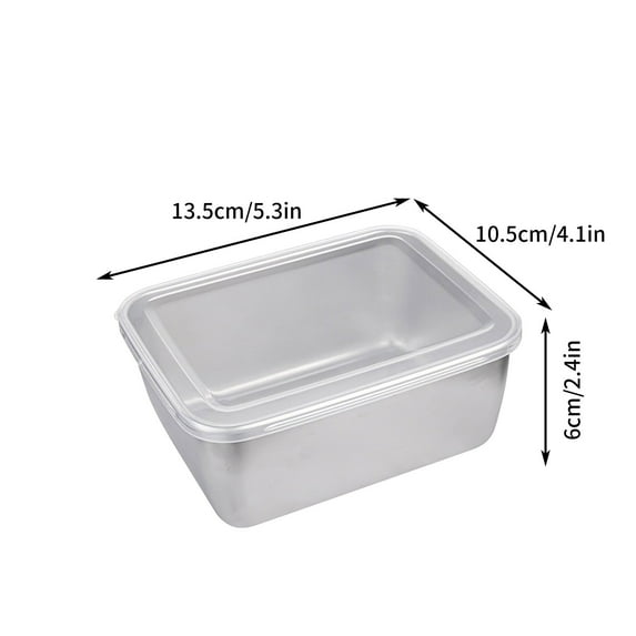 OEFNTAC Stainless Steel Food Prep Container with Lid Oven Microwave ...