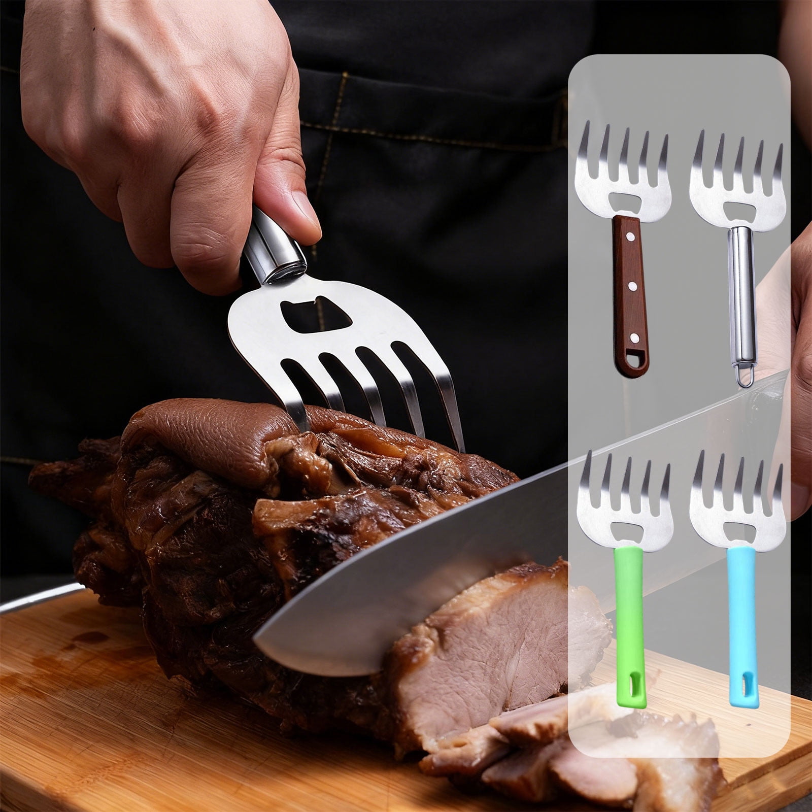 OEFNTAC Stainless Steel Meat Tenderizer Bear Claw BBQ Separator ...