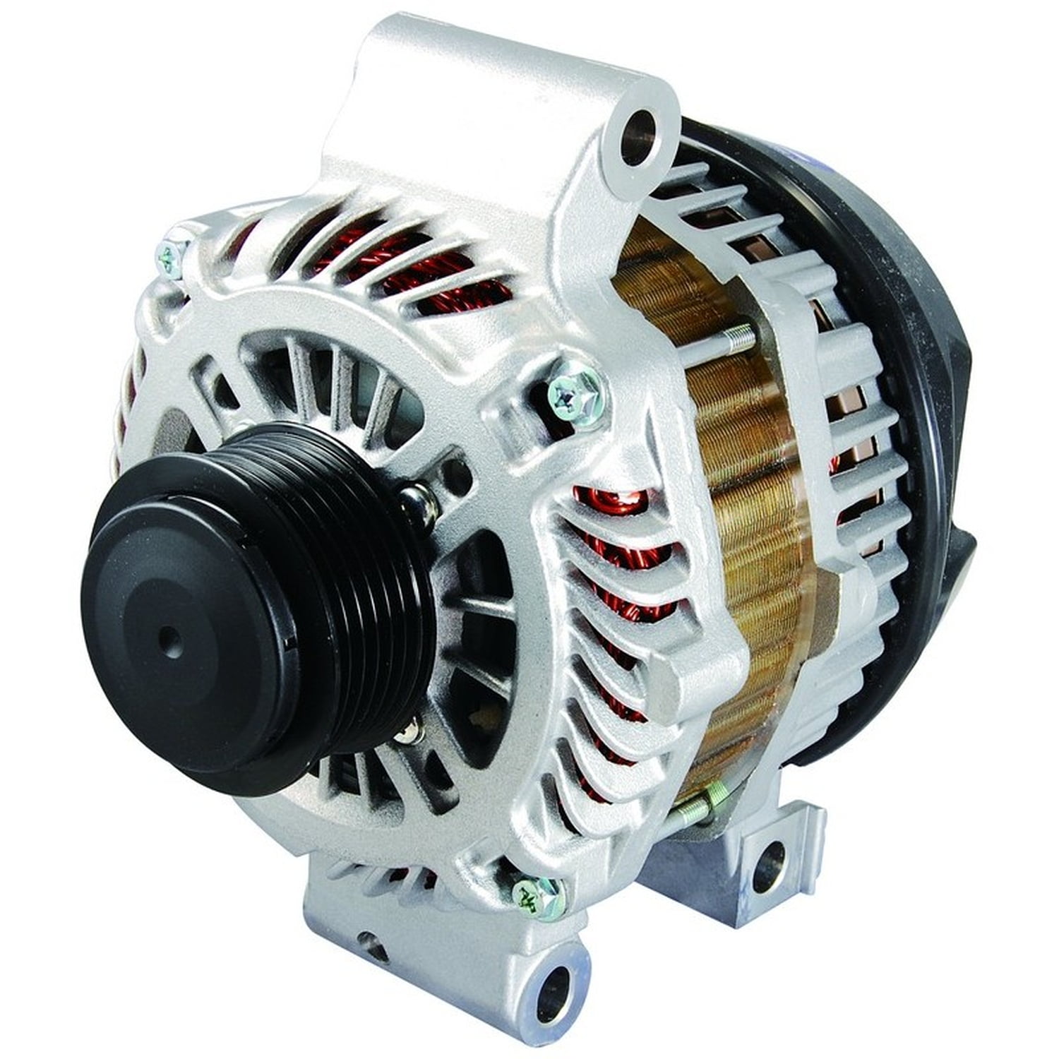Walmart New Alternator for Mazda 3 L4 2.3L 07-13, 110 Amp/12 Volt, CW, 6-Groove Pulley - Walmart.com
