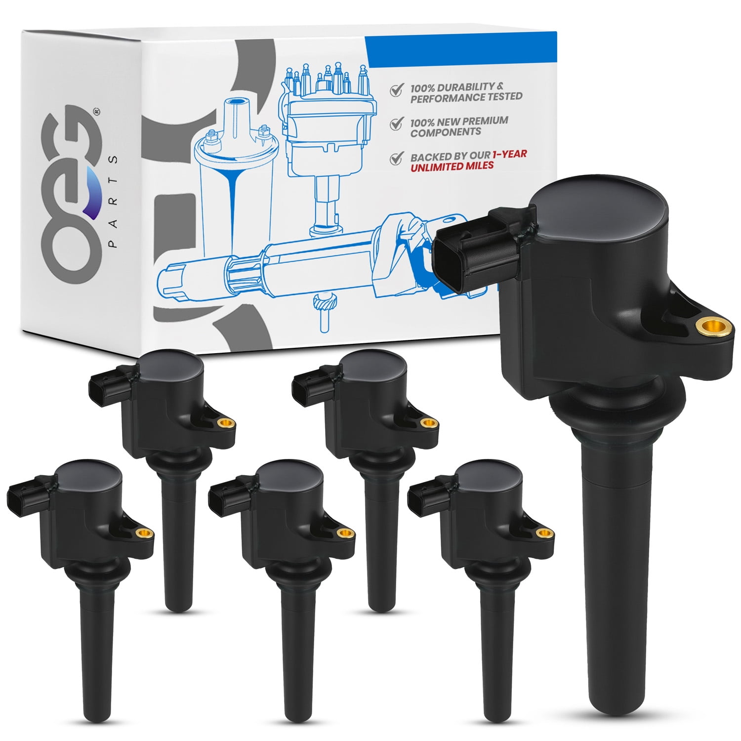 OEG Parts New Pack of 6 Ignition Coils Replacement For Ford Taurus 3.0L ...